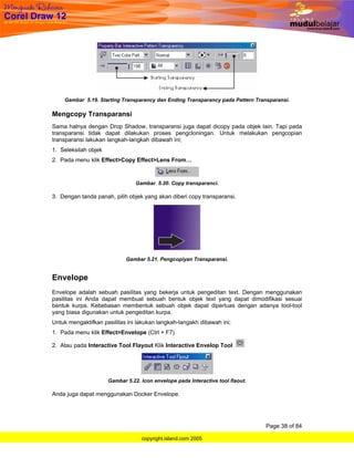 Belajar corel draw - menguak rahasia corel draw 12 | PDF
