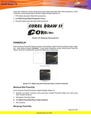 Belajar corel draw - menguak rahasia corel draw 12 | PDF