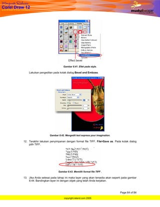 Belajar corel draw - menguak rahasia corel draw 12 | PDF