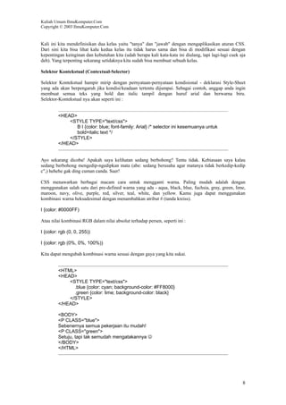 Belajar css | PDF