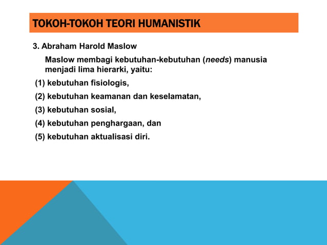 Teori belajar humanistik | PPTX