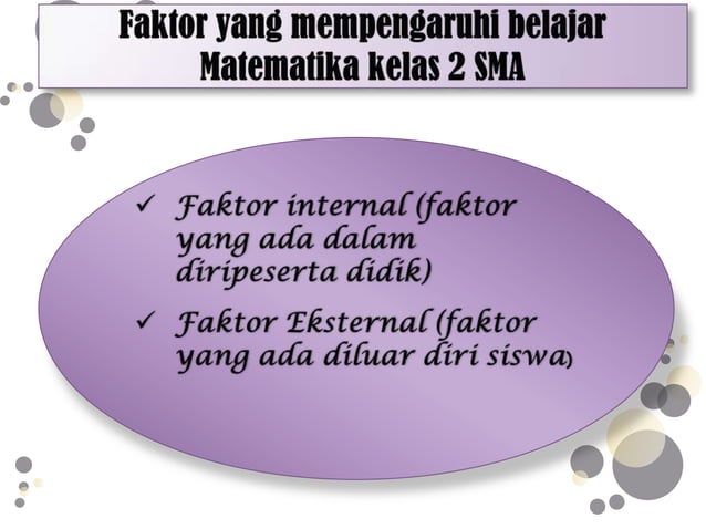 faktor yang mempengaruhi belajar | PPT