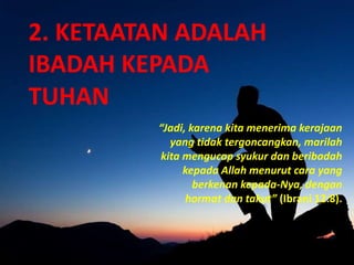 Belajar dari ketaatan Musa | PPTX