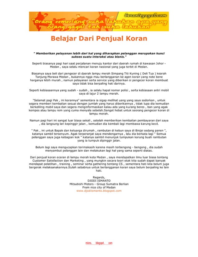 Belajar dari penjual koran | PDF
