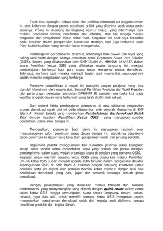 Belajar demokrasi sejak dini | PDF