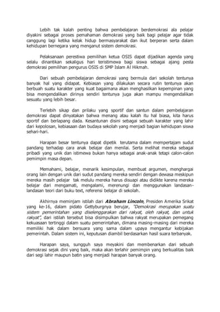 Belajar demokrasi sejak dini | PDF