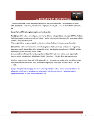Belajar forex trading lengkap | PDF