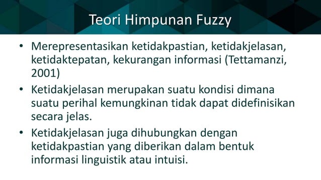 Mengenal Fuzzy Logic | PPTX