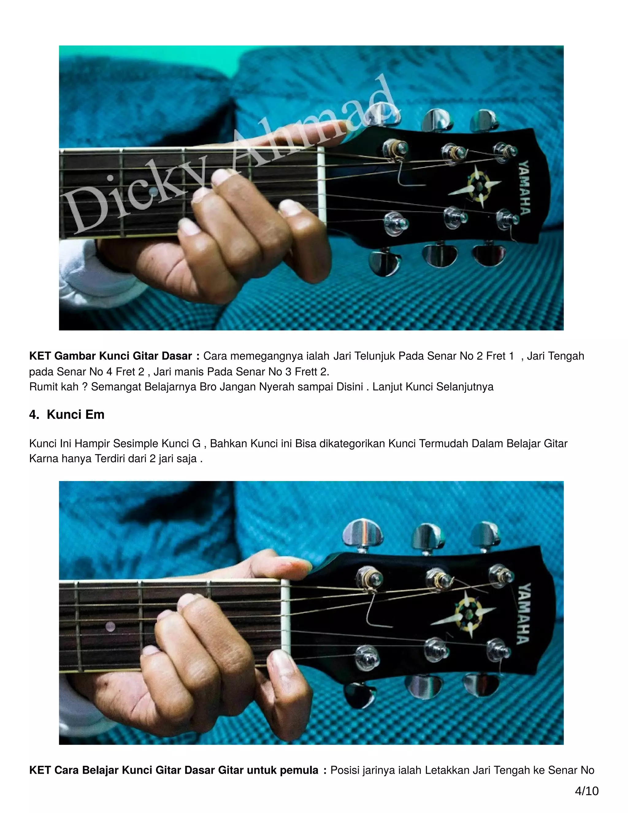 Panduan Belajar Kunci Gitar | PDF