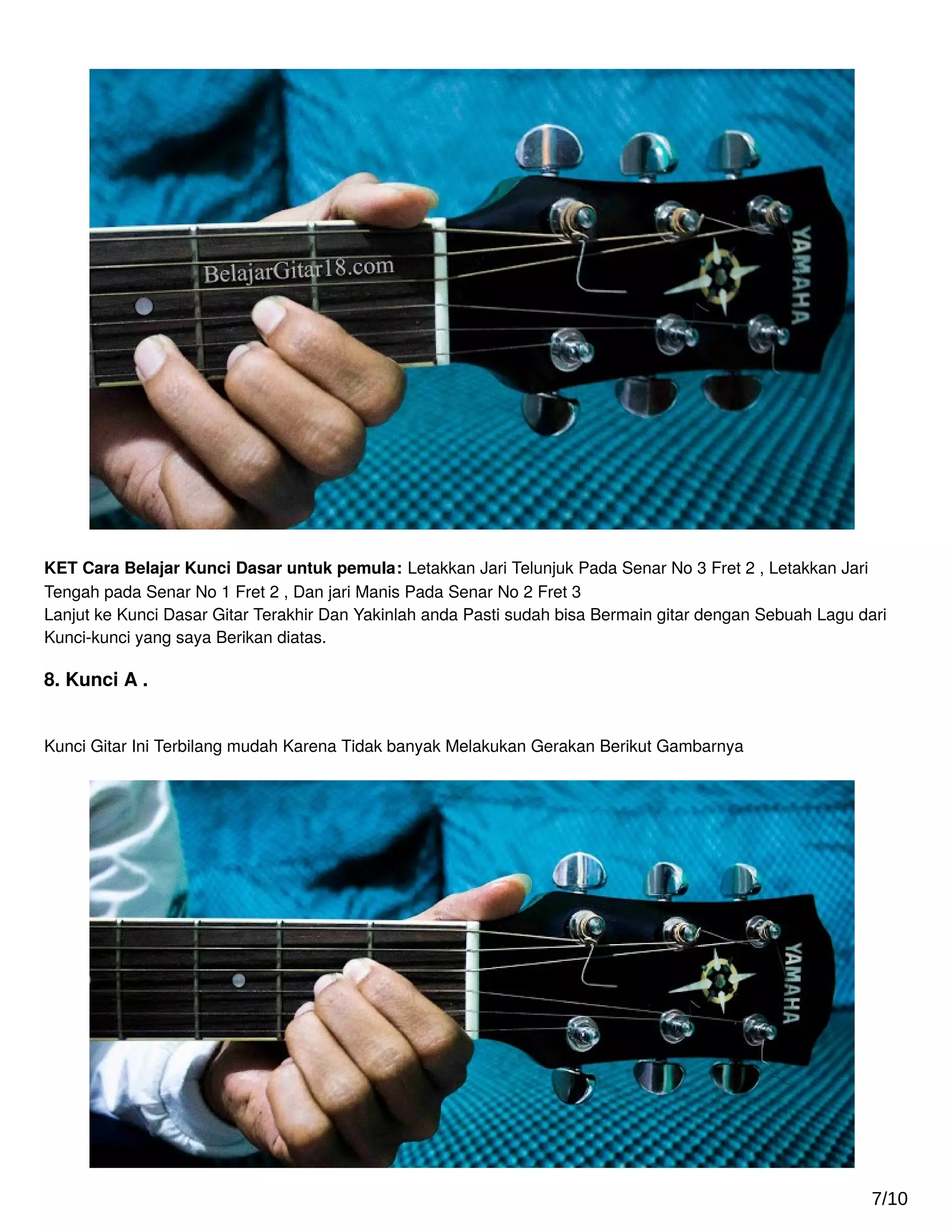 Panduan Belajar Kunci Gitar | PDF