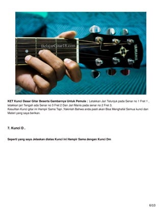 Panduan Belajar Kunci Gitar | PDF