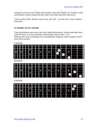 Belajar gitar dasar disertai gambar | PDF