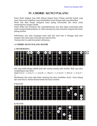 Belajar gitar dasar disertai gambar | PDF