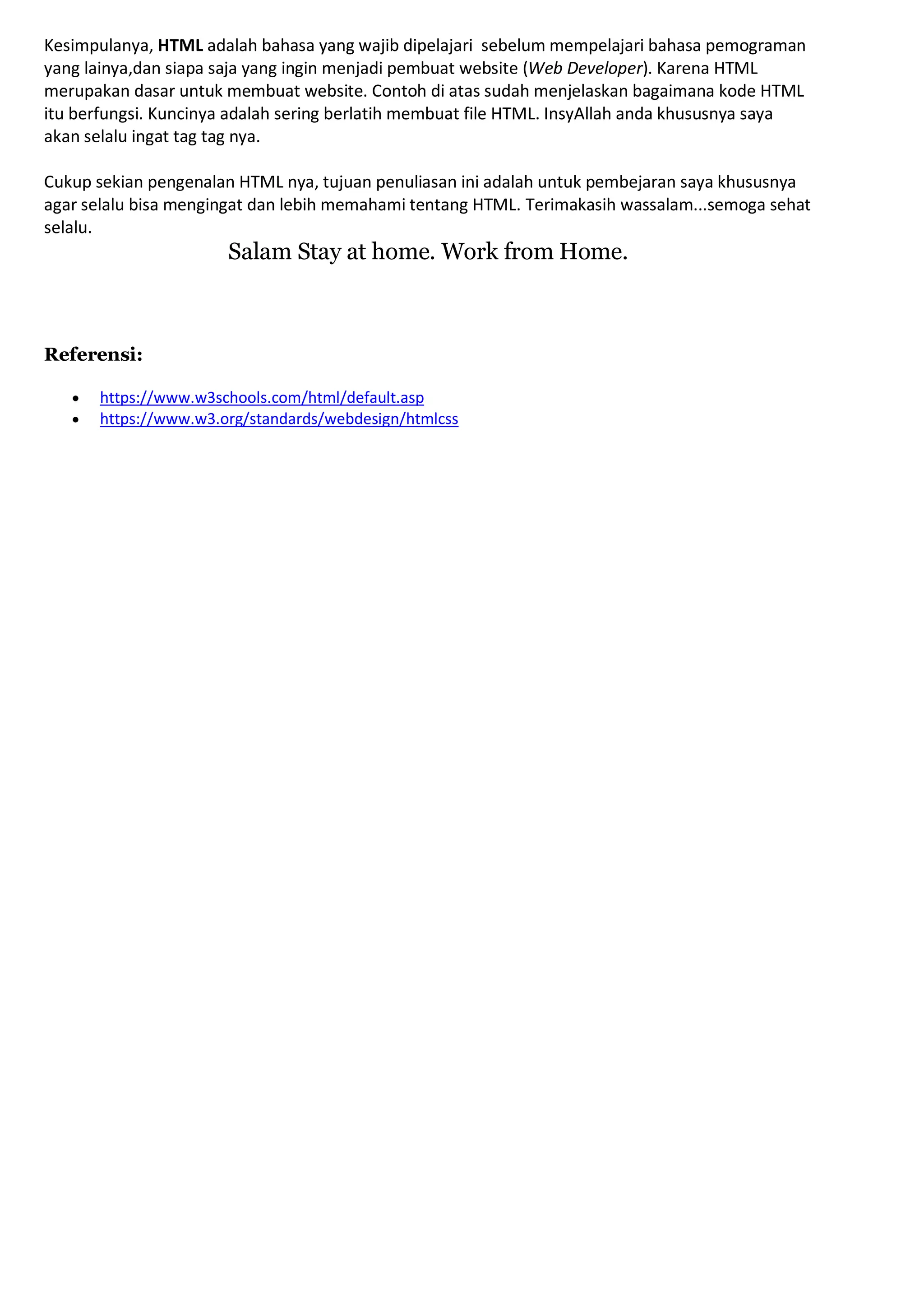 Belajar dasar html | PDF