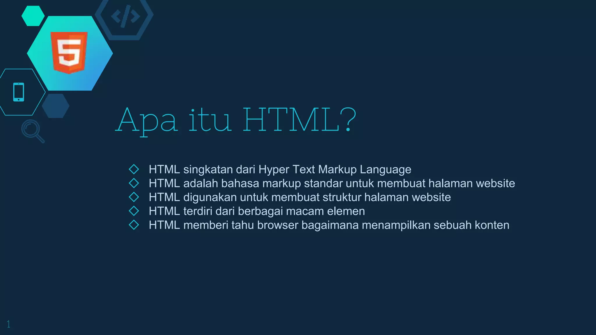Belajar html pengenalan html | PPTX