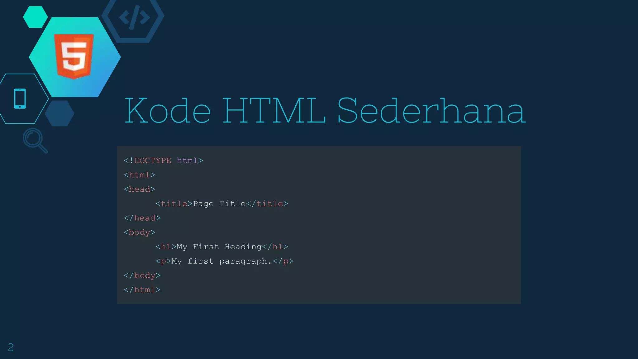 Belajar html pengenalan html | PPTX