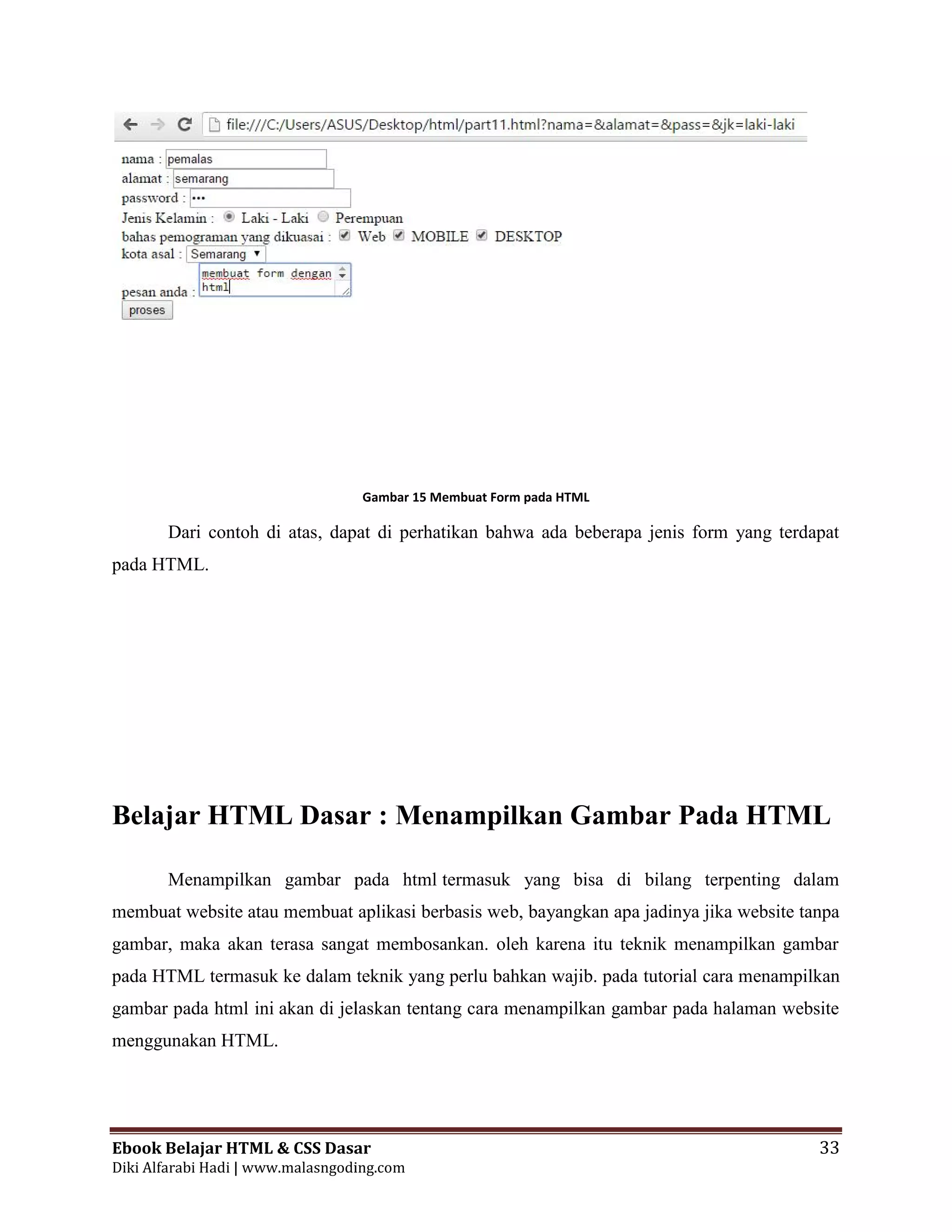 Belajar html dasar pengertian html v2 | PDF