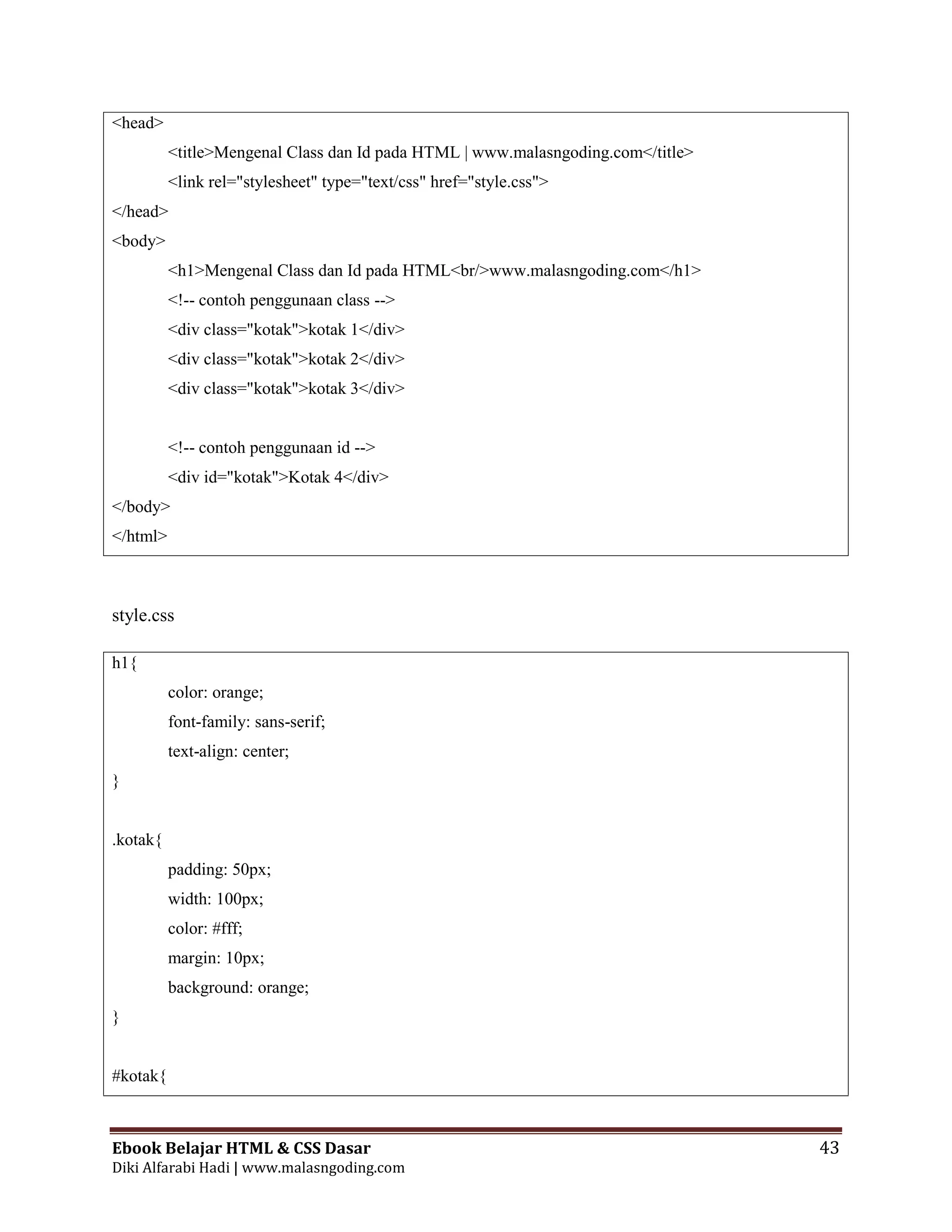 Belajar html dasar pengertian html v2 | PDF