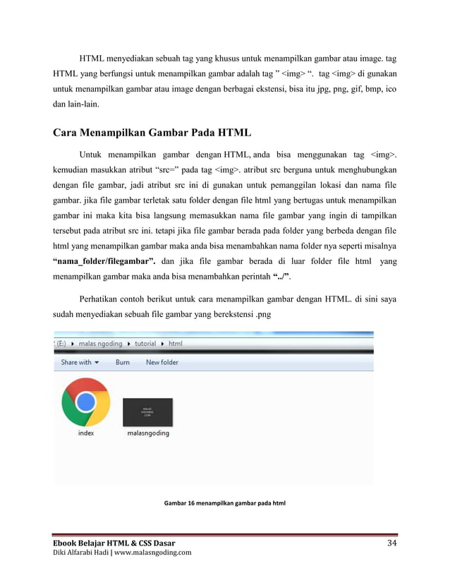 Belajar html dasar pengertian html v2 | PDF
