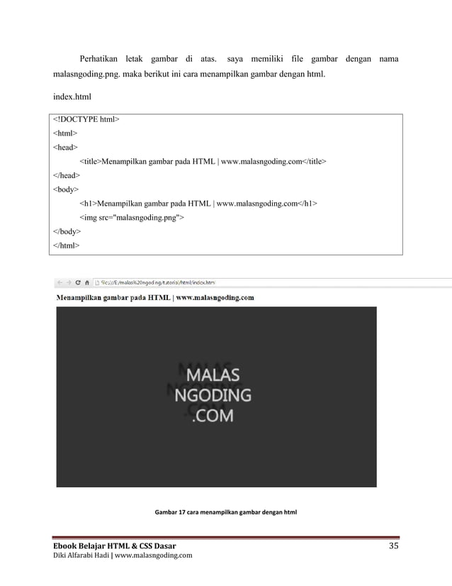 Belajar html dasar pengertian html v2 | PDF
