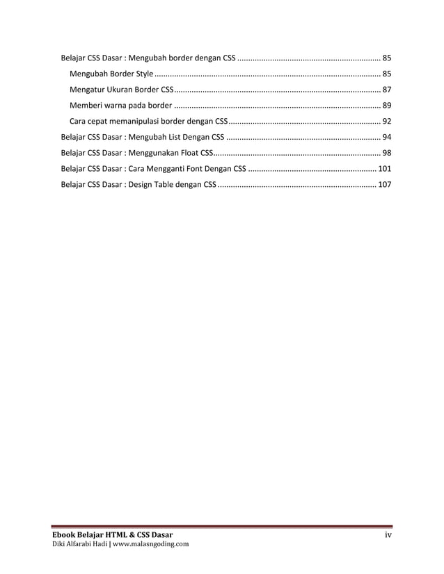 Belajar html dasar pengertian html v2 | PDF