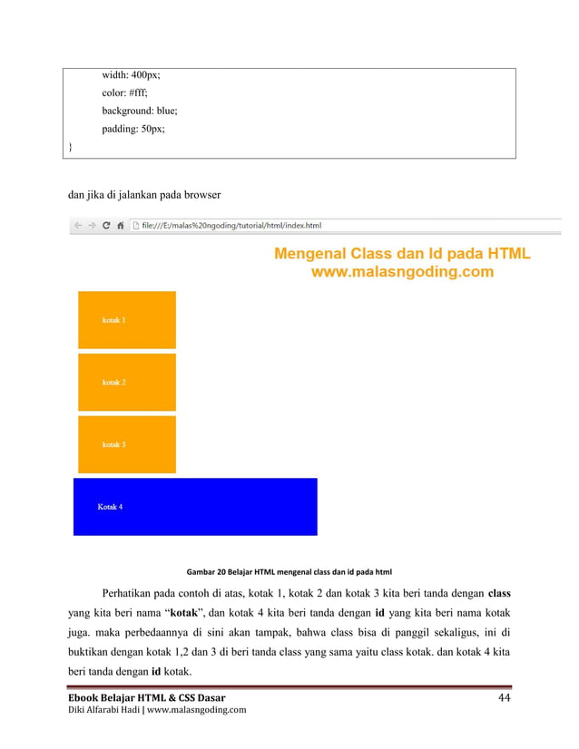 Belajar html dasar pengertian html v2 | PDF