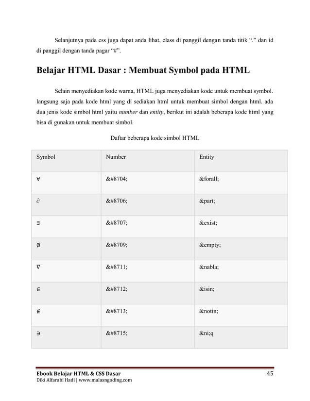 Belajar html dasar pengertian html v2 | PDF