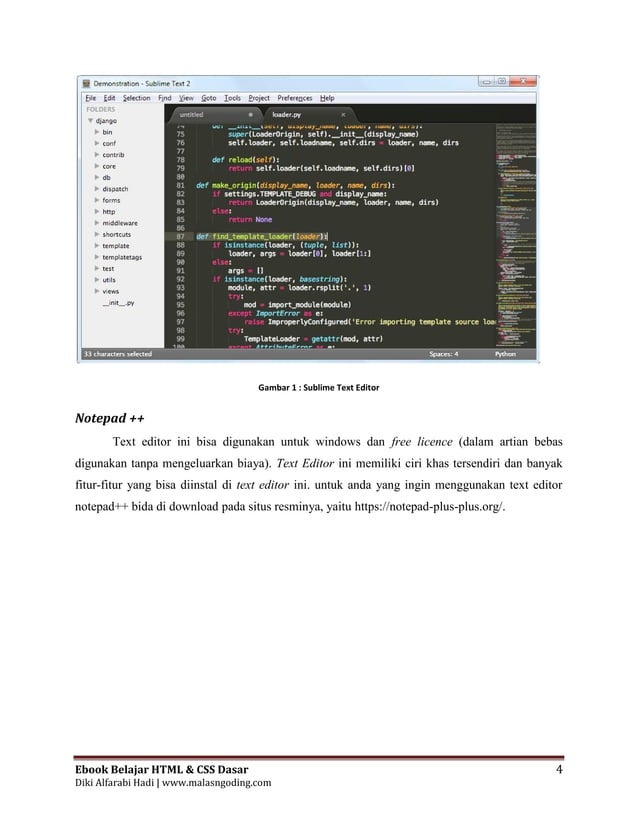 Belajar html dasar pengertian html v2 | PDF