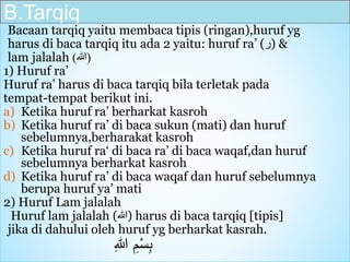 Belajar ilmu tajwid | PPTX
