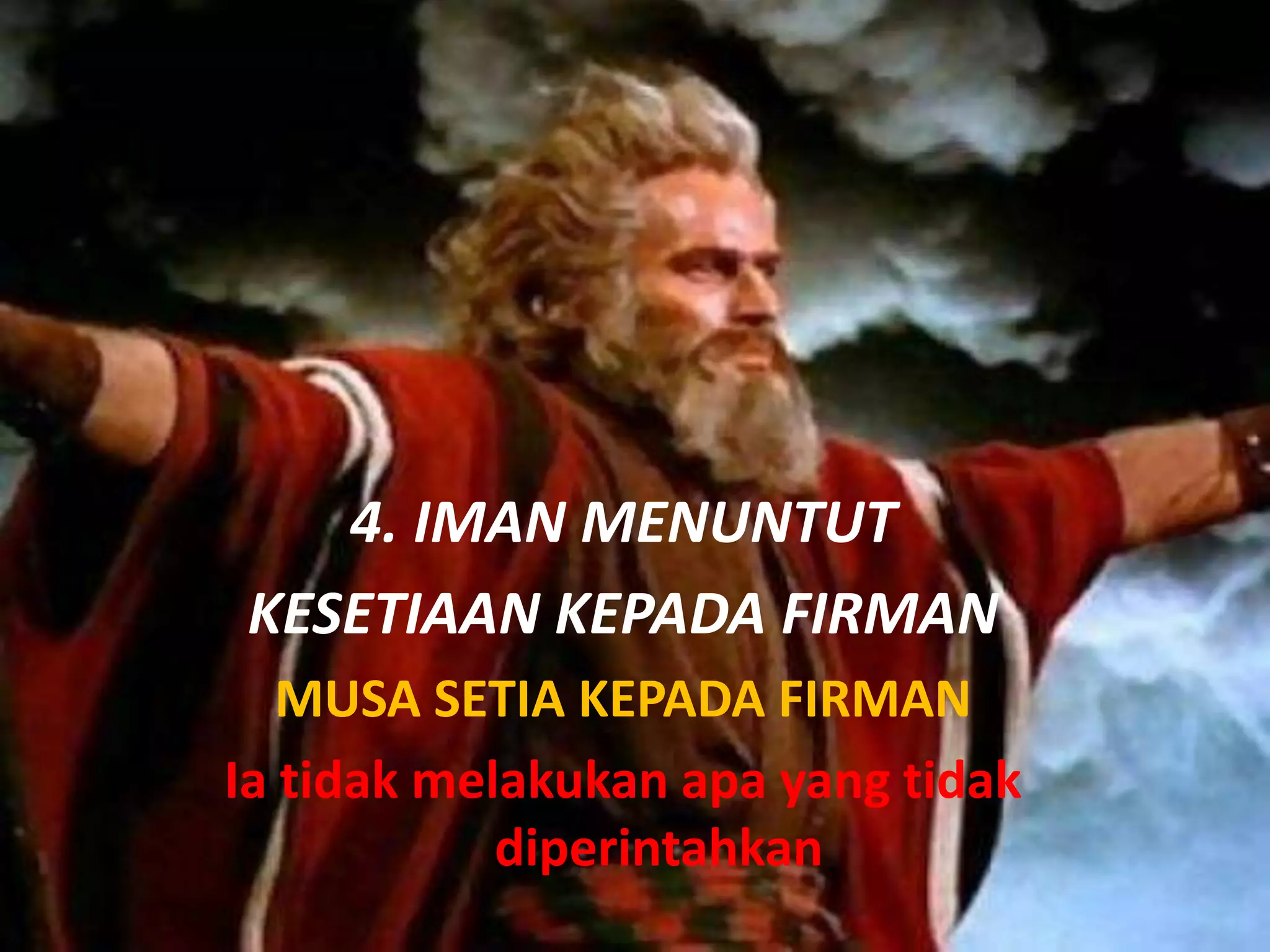 Belajar Iman dari Musa | PPTX