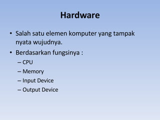 Belajar Komputer Lewat Komputer | PPT