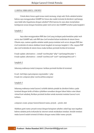 Belajar laravel untuk pemula | PDF
