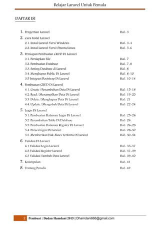 Belajar laravel untuk pemula | PDF