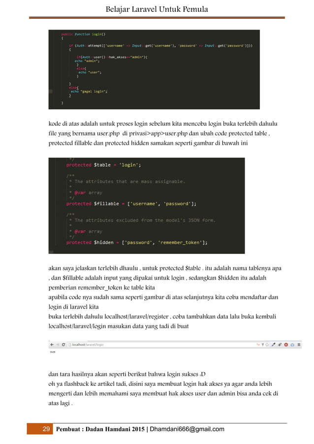 Belajar laravel untuk pemula | PDF