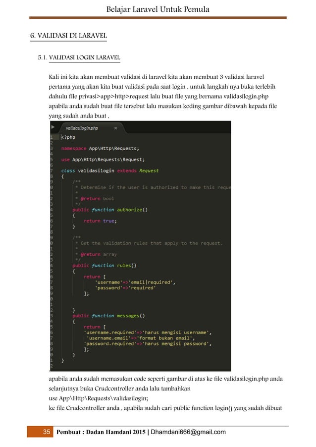 Belajar laravel untuk pemula | PDF
