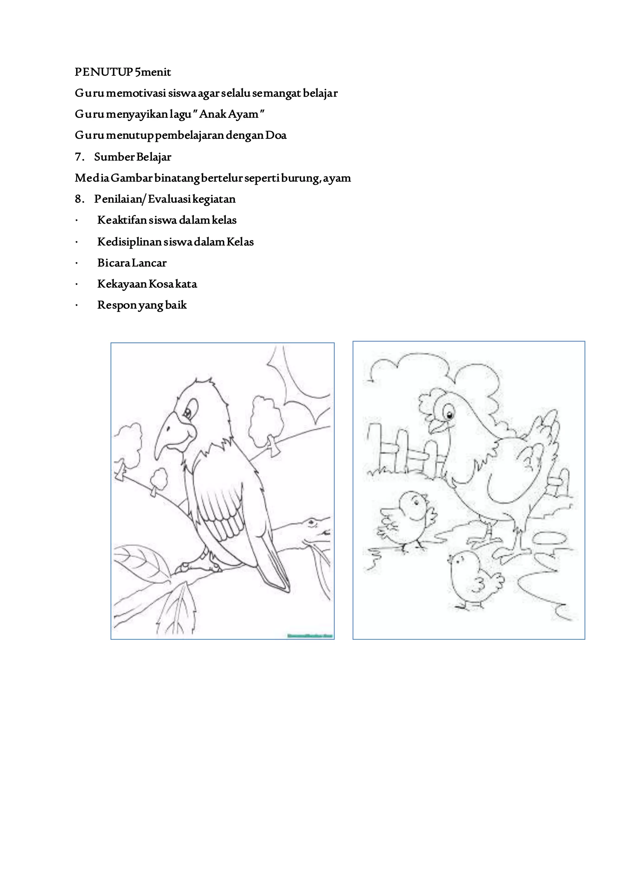 Belajar membuat rkh anak tk | DOCX