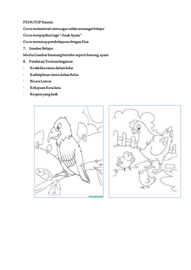 Belajar membuat rkh anak tk | DOCX