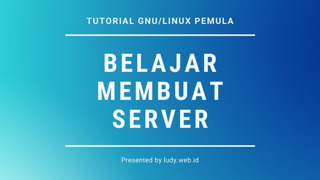 Belajar membuat server | PDF