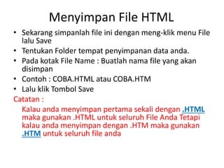 Belajar membuat website | PPT