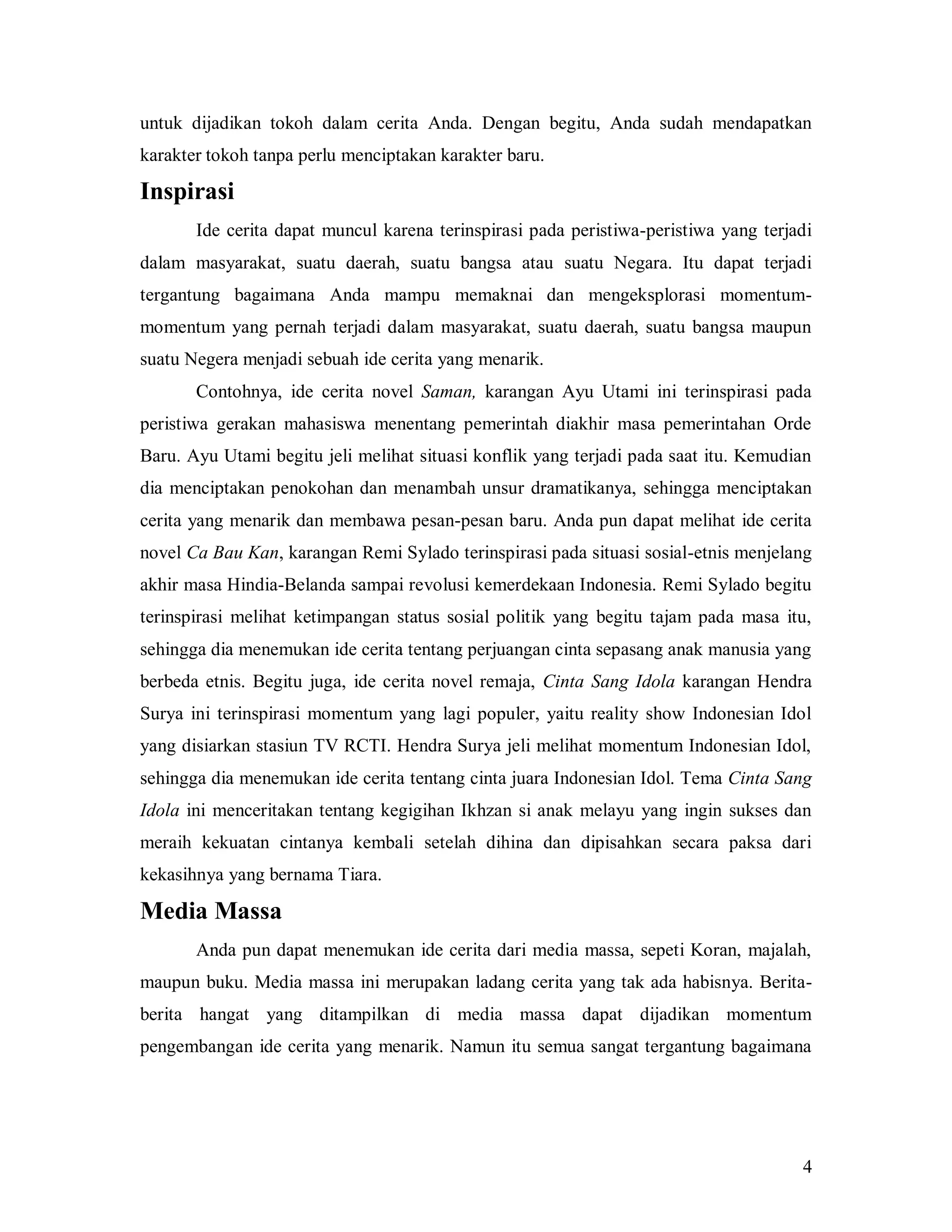 Belajar mengarang novel | PDF