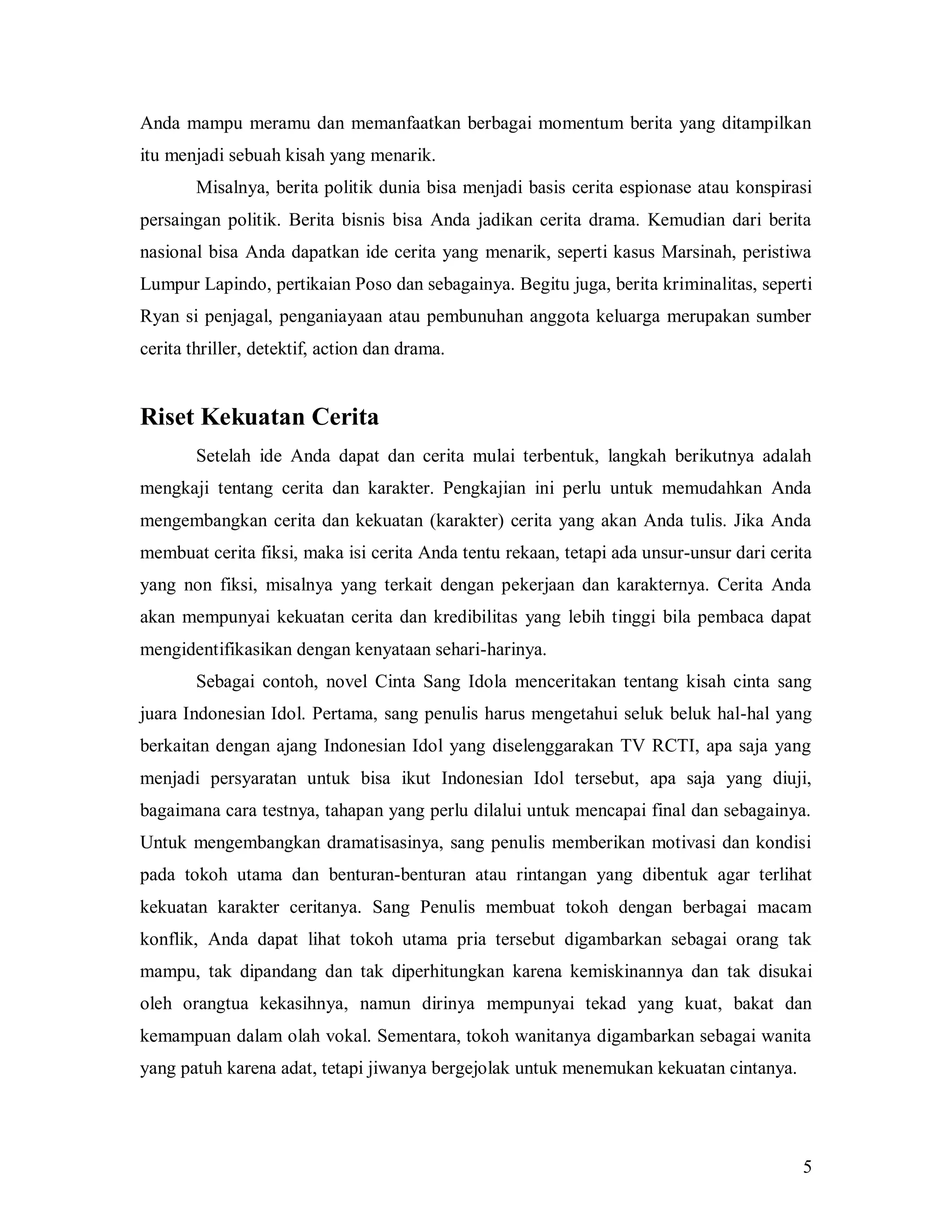 Belajar mengarang novel | PDF