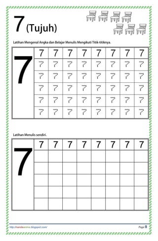 BELAJAR MENGENAL dan MENULIS ANGKA 123 | PDF