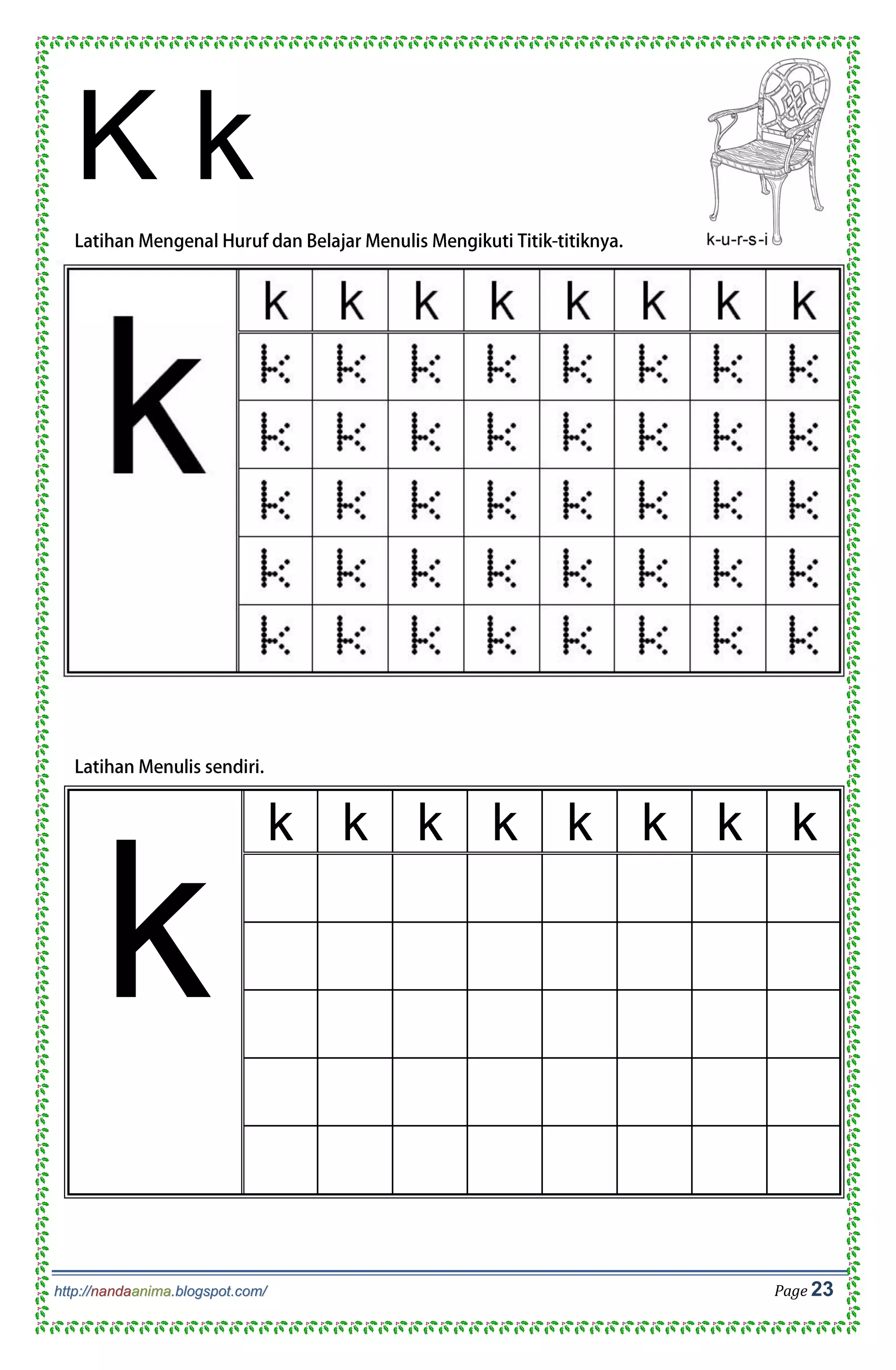BELAJAR MENGENAL dan MENULIS HURUF ABC | PDF