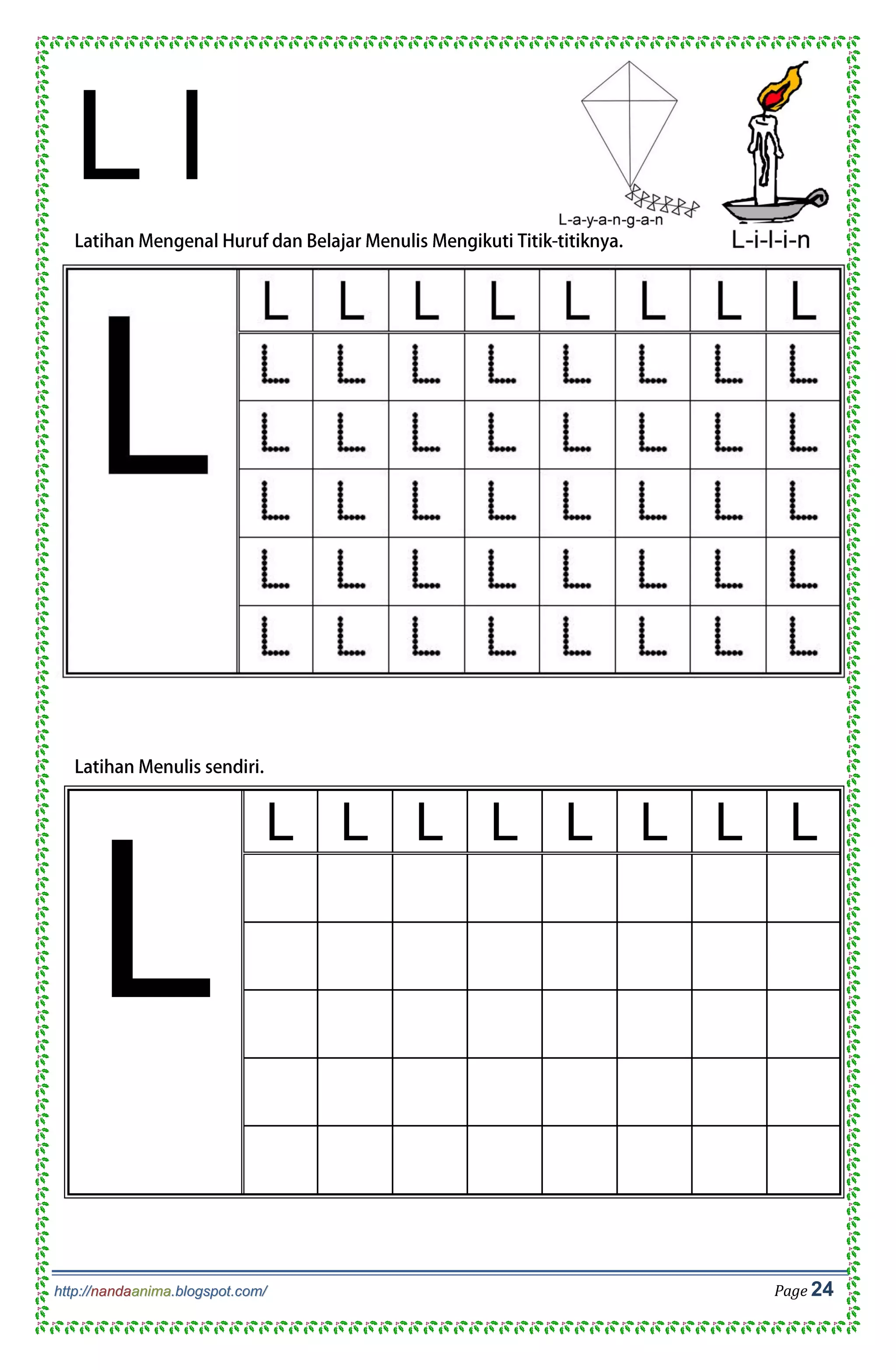 BELAJAR MENGENAL dan MENULIS HURUF ABC | PDF