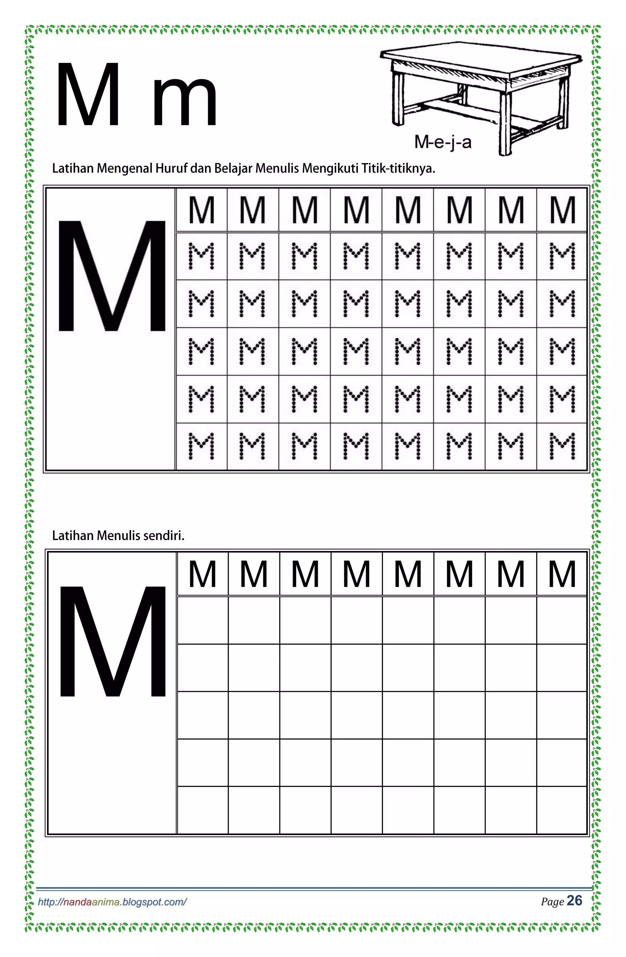 BELAJAR MENGENAL dan MENULIS HURUF ABC | PDF