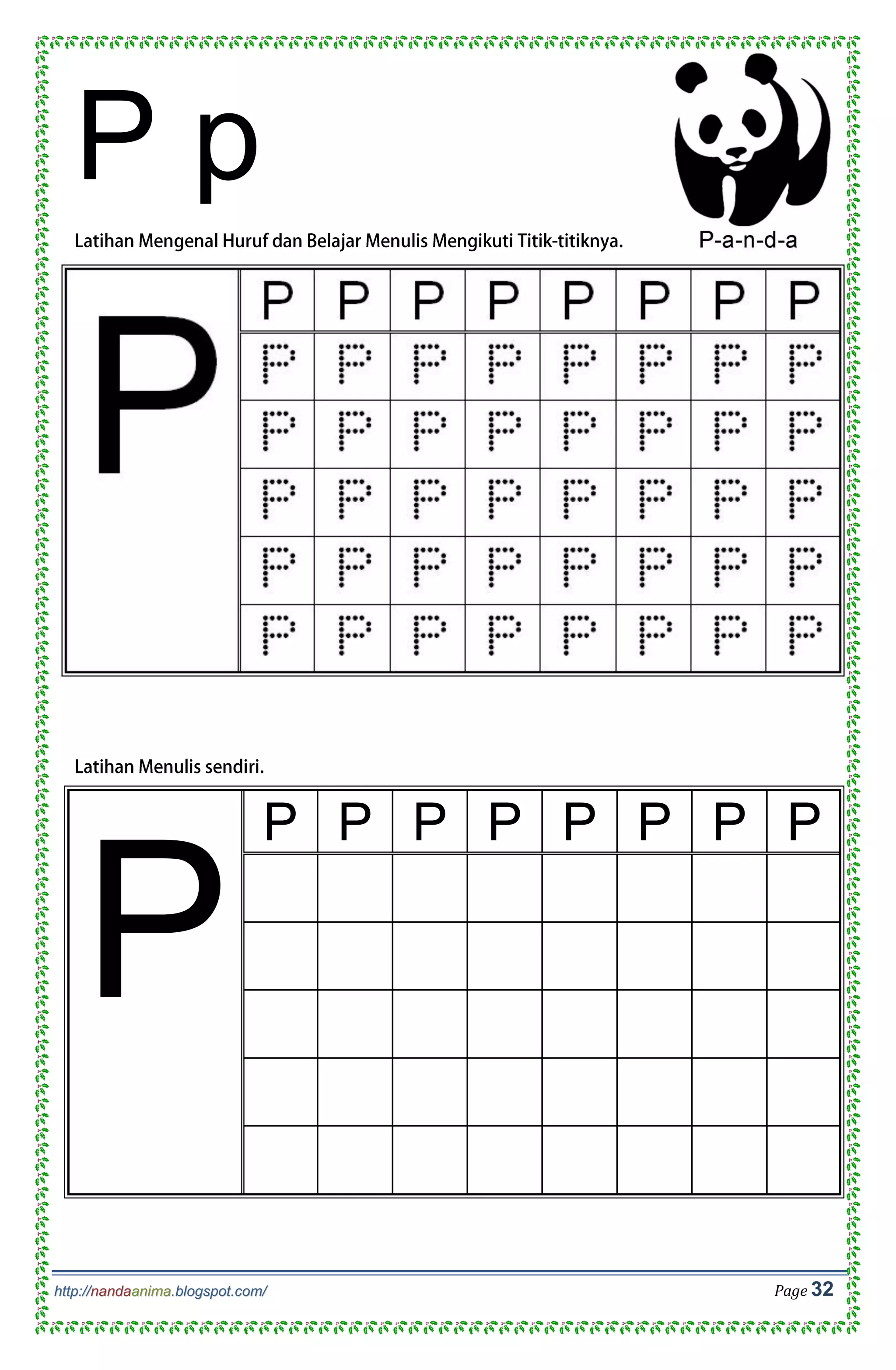 BELAJAR MENGENAL dan MENULIS HURUF ABC | PDF