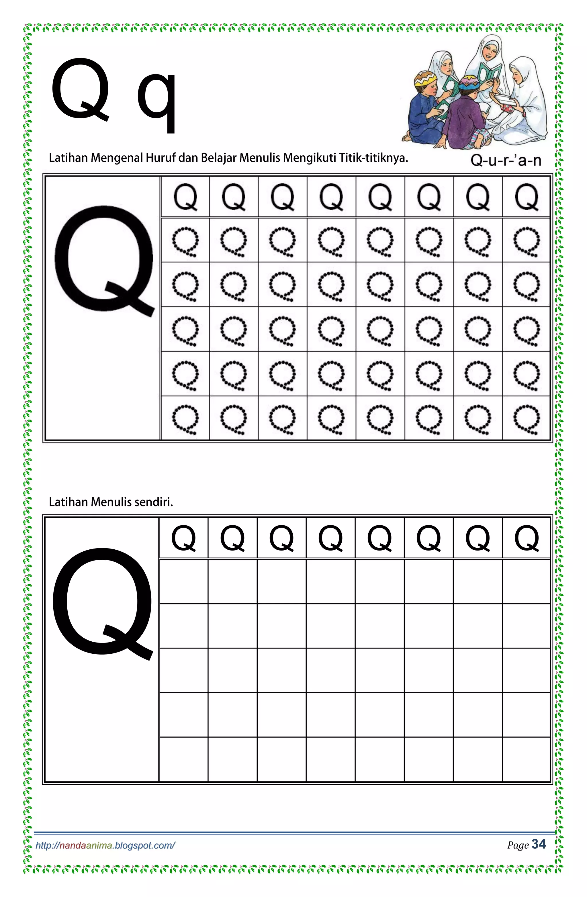 BELAJAR MENGENAL dan MENULIS HURUF ABC | PDF