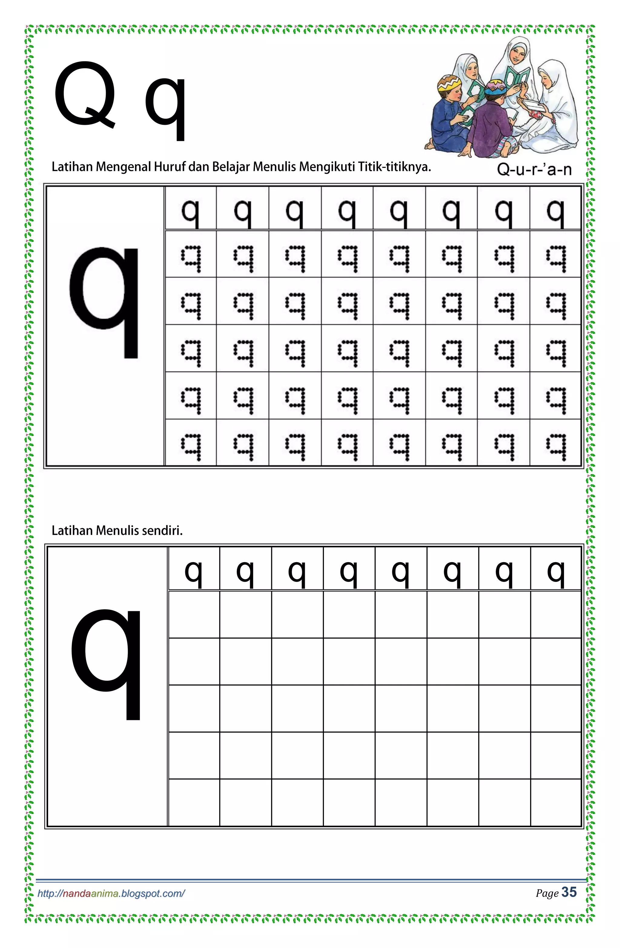 BELAJAR MENGENAL dan MENULIS HURUF ABC | PDF