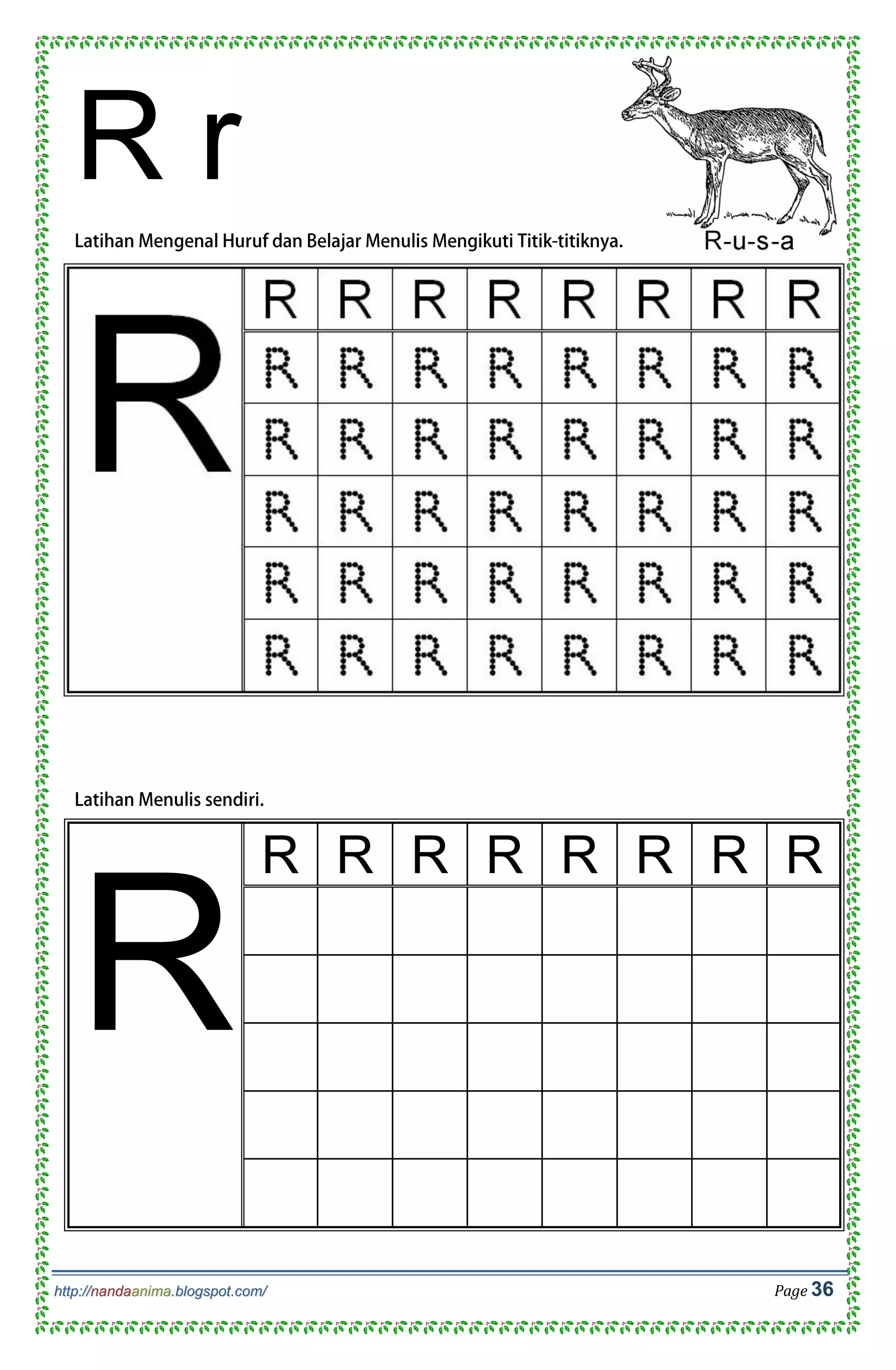 BELAJAR MENGENAL dan MENULIS HURUF ABC | PDF