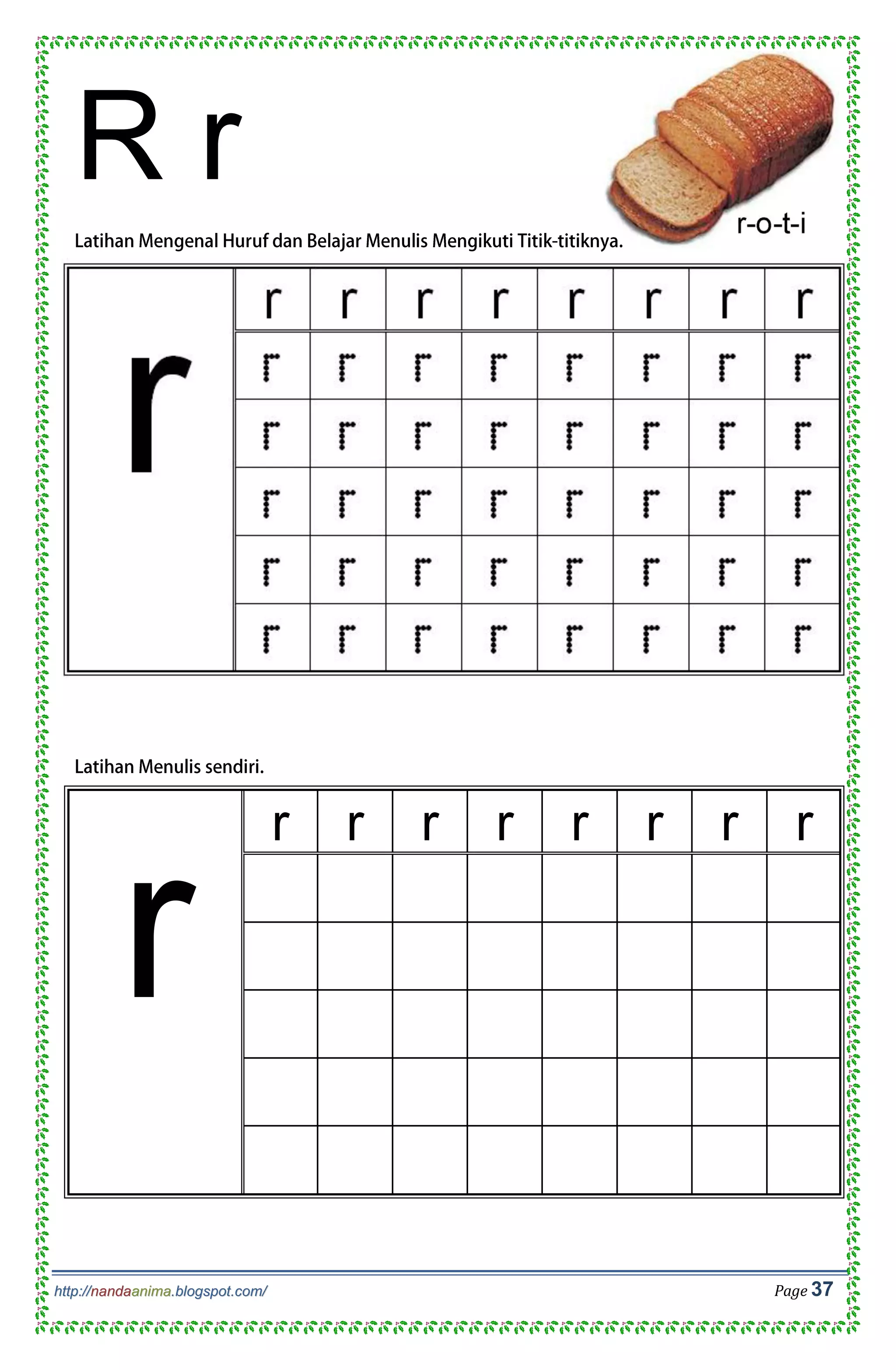 BELAJAR MENGENAL dan MENULIS HURUF ABC | PDF